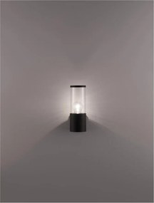NV 9060181 Venkovní nástěnné svítidlo ZOSIA tmavě šedý hliník a čirý akryl E27 1x12W 220-240V bez žárovky IP65 - NOVA LUCE