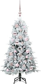 Umělý Skládací Vánoční Strom s stojanem Bílá 120 cm PE a PVC 3397460