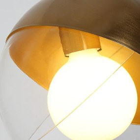 Toolight - závěsná skleněná svítilna APP638-1CP, zlatá, OSW-05637