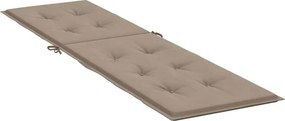 Poduška na polohovací židli taupe (75+105) x 50 x 4 cm 314181