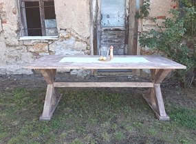 Stará Krása – Ruční výroba Venkovské a selské jídelní stoly z masivu 76 x 160 x 75 cm