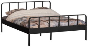 Kovová postel 160 x 200 cm emesa černá MUZZA
