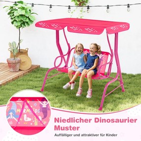 Costway Dětská houpačka Hollywood 2-sedačka Dětská houpačka s nastavitelnou