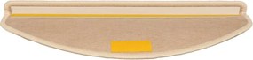 Schodové rohože 15 ks 65 x 21 x 4 cm stříbrné, půlkulaté, velké 326901