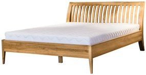 Drewmax Dřevěná postel LK291 120x200, dub masiv buk přírodní
