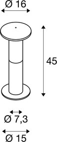 LA 228935 Venkovní svítidlo ALPA MUSHROOM kamen. šedivá 230V E27 24W IP55 - BIG WHITE (SLV)