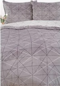 MK Lůžkoviny Mikroplyšové povlečení Exclusive - Sebastian šedý 140 × 200 cm, 70 x 90 cm