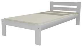 Dřevěná postel VMK 5A 140x200 borovice masiv - bílá