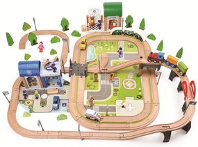 2Kids Toys Vláčkodráha Město a Vesnice 200 dílů