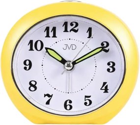 JVD Netikající tichý ručkový budík s osvětlením s plynulým chodem JVD SRP803.4