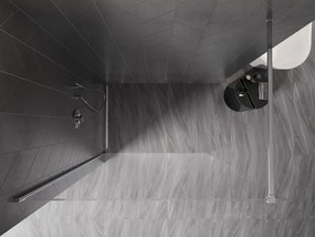 Mexen Kioto-X sprchová stěna Walk-in 130 x 200 cm, transparentní 10 mm, chrom - 800-130-101-01-00-X