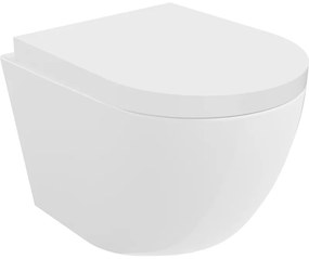 Mexen Lena WC mísa Rimless s pomalu padající deskou tvrdá, duroplast, Bílá - 30220200