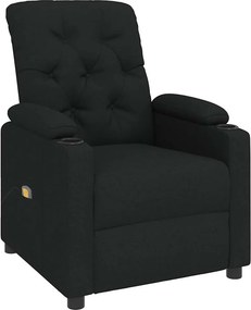 Masážní křeslo černé textil 339114