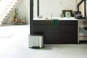 Brabantia BO pedálový koš 3x11L matná ocel otiskuvzdorná