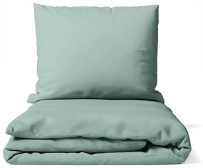 Zelené povlečení na dvoulůžko z mikrosaténu 200x200 cm Basic – Bonami Essentials