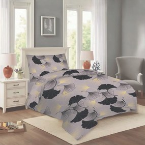 Šedé bavlněné povlečení na jednolůžko 140x200 cm Jess – Cotton House
