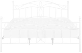 Manželská postel 180 cm ANTALIA (s roštem) (bílá). 1007095