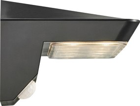NOR 2118221003 Agena venkovní nástěnné solární svítidlo černá - NORDLUX