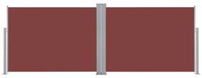 Zatahovací boční markýza / zástěna hnědá 120 x 1000 cm,  48481