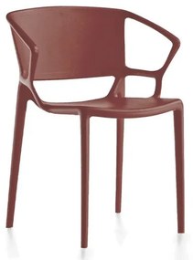 Židle Fiorellina s opěradly - neperforovaná Barva sedáku a opěradla z recyklovaného plastu: Marsala IP7608U