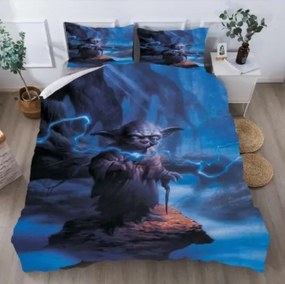 3-dílné ložní povlečení Star Wars Yoda 3D Varianta: YODA 13, Velikost: EU King (240cmx220cm)