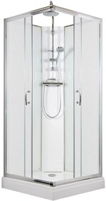ARTTEC SMARAGD 90 x 90 cm - Termo sprchový box model 6 chinchilla sklo PAN01285