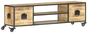 TV stolek 130 x 30 x 39 cm masivní mangovníkové dřevo - Default Title