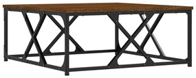 Konferenční stolek hnědý dub 70 x 70 x 30 cm kompozitní dřevo - Default Title