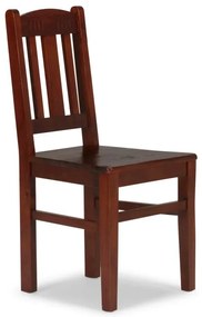 furniture-nabytek.cz - Sada 2 masivních dřevěných židlí Catello z borovice, hnědá, lakovaná