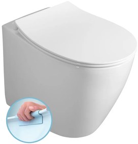 Isvea Isvea, SENTIMENTI WC mísa stojící, Rimless, 36x55cm spodní/zadní odpad, bílá, 10SM10004SV