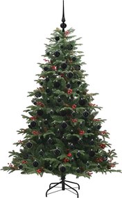 Umělý vánoční stromeček Zelená 180 cm PVC, kov a plast 3395551