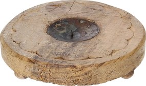 Svíčka podstavec Rustic Flame 15 cm