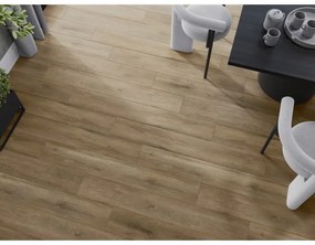 Mexen Long Creek, vinylová podlaha 1240x182 mm SPC 6,5 mm, IXPE 1,5 mm, 4stranná V-drážka, dub, F1050-1240-182-505-4V1-01