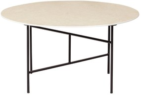 Hoorns Béžový konferenční stolek Tatum 75 cm s mramorovým dekorem