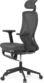Ergonomická kancelářská židle ROJAS - šedá síťovina