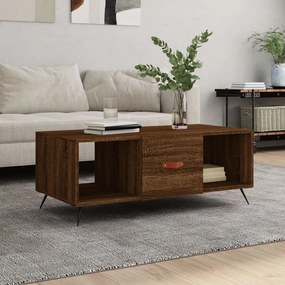 vidaXL Konferenční stolek 102 x 50 x 40 cm kompozitní dřevo [829268] Barva: hnědý dub