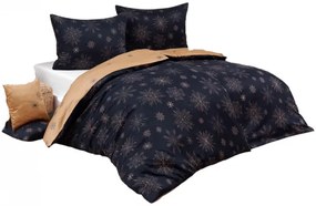 Matějovský povlečení Gold Christmas Flanel premium Rozměr: 140 x 220 cm, 70 x 90 cm
