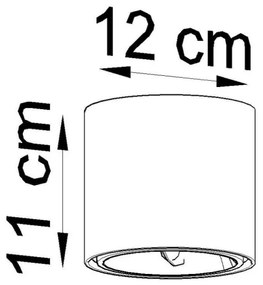 Sollux SL.0697 - Bodové svítidlo TIUBE 1xGU10-AR111/10W/230V