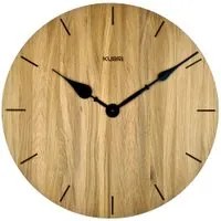 KUBRi 0122 - obrovské dubové hodiny české výroby o průměru 60 cm