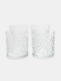 Sinsay - Sada sklenic s reliéfním vzorem 4 pack - clear