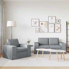 Set pohovek 2 ks Světle šedá textil 3407500