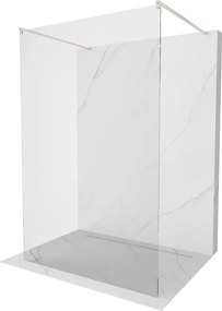 Mexen Kioto, sprchová zástěna Walk-In 110 x 200 cm, 8mm čiré sklo, broušená ocel profil, 800-110-002-97-00