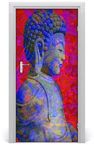 Samolepící fototapeta na dveře Abstrakde budha 85x205 cm