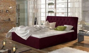 Čalouněná postel MILANO - MatVelvet 68 - 180x200cm - Kov