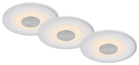 Briloner - SADA 3x LED Koupelnové podhledové svítidlo LED/6W/230V IP44 chrom