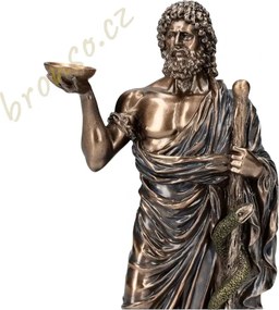Asklépios – bůh lékařství a uzdravování figurka Veronese WU78205A4