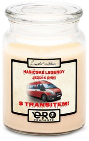 Svíčka Hasičské legendy – Transit (Vůně svíčky: Vanilka)