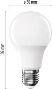 Emos lighting LED žárovka Classic A60 / E27 / 5,8 W (50 W) / 645 lm / teplá bílá 1525733278