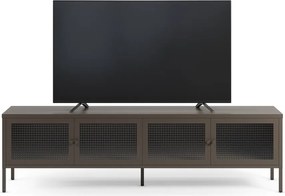 Šedý kovový TV stolek 160x50x35 cm Layna – Marckeric