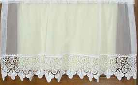 Karmen voálová záclona 2 barvy, metráž 4 rozměry Barva: Bílá, Rozměr: 50 cm